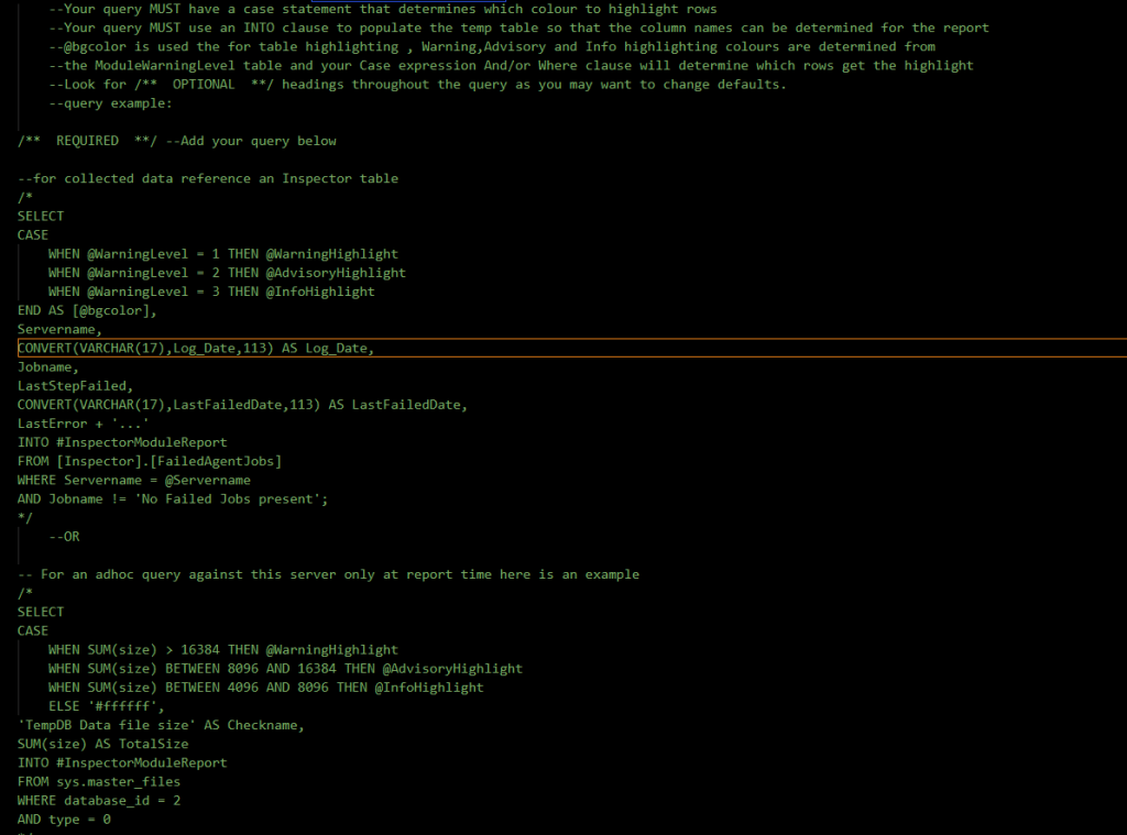 Undercover Inspector V2 – SQL Undercover